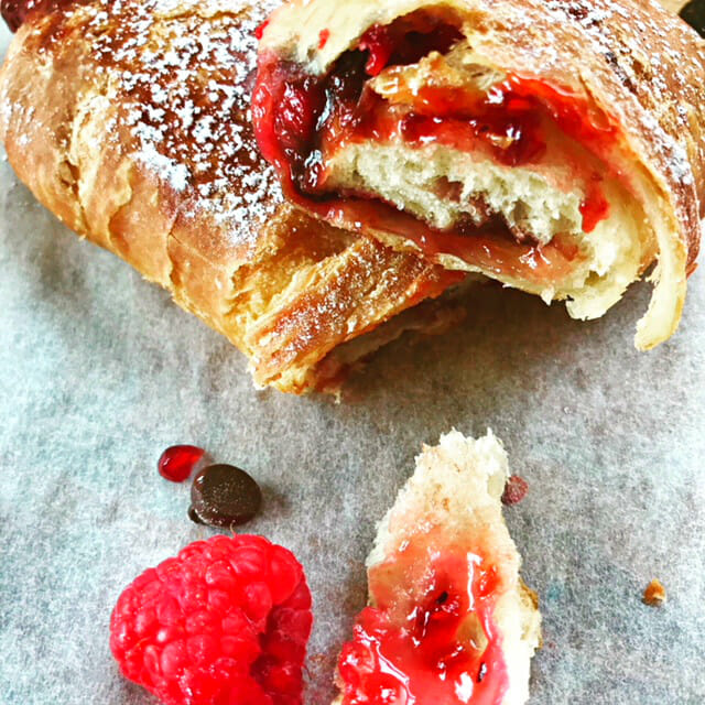 Chocolate Raspberry Croissants - Marcy Goldman's Better Baking
