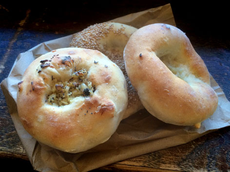 Rosemary Sea Salt and Onion Bialys - Marcy Goldman's Better Baking