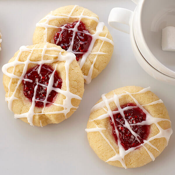 Raspberry Thumbprint Cookies - Marcy Goldman's Better Baking