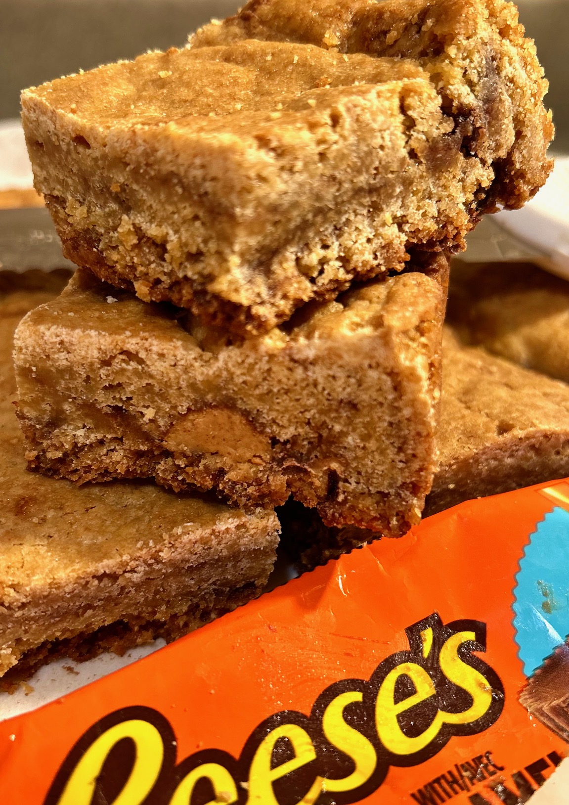 Reese's Peanut Butter Cup Blondies - Marcy Goldman's Better Baking